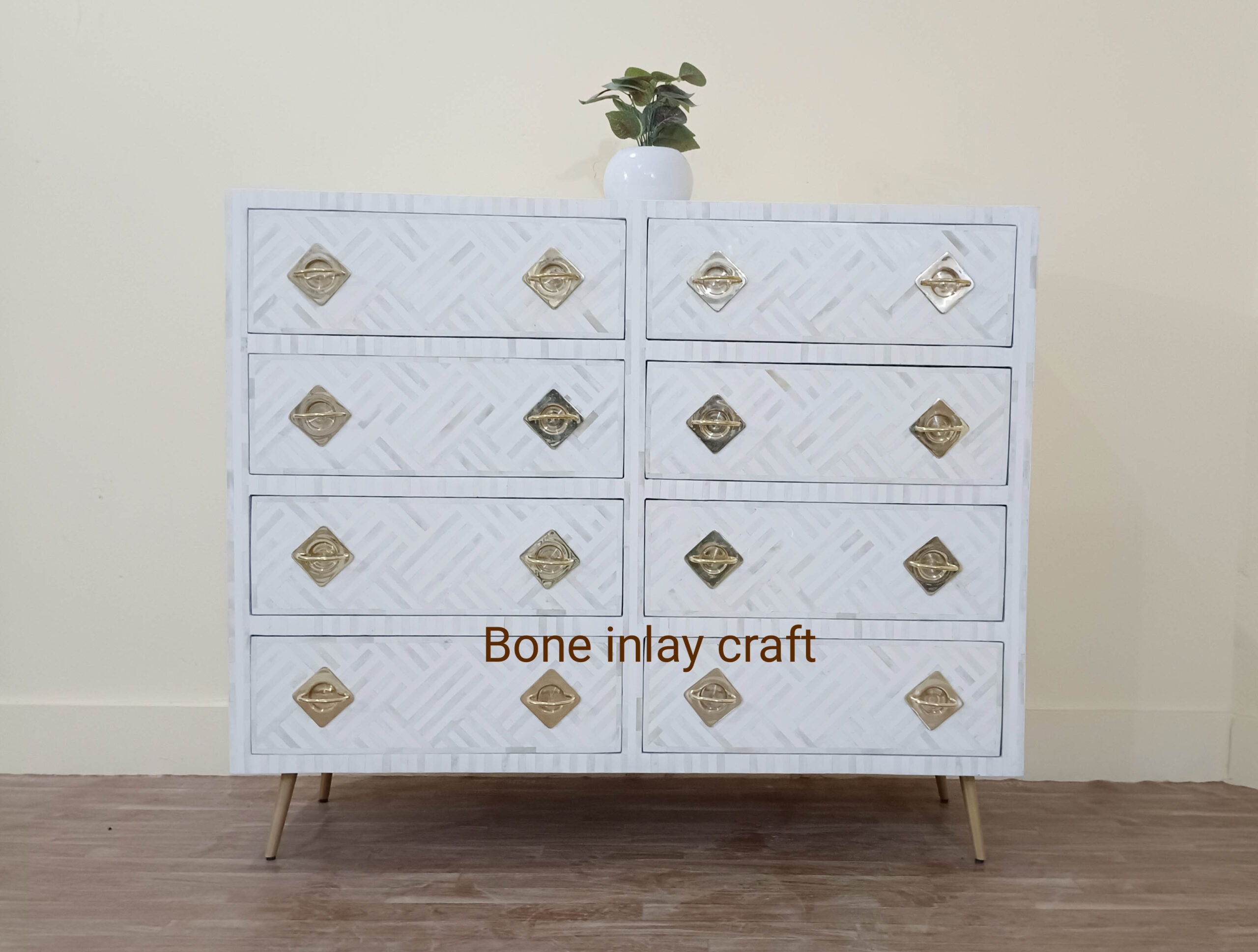 New Indian handmade bone inlay 8 drawer buffet, bone inlay Dresser ...